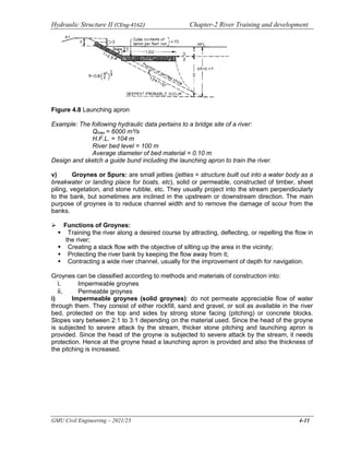 Chapter-2 River Training Works.pd hydraulic structure | PDF