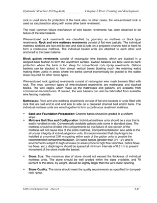 Chapter-2 River Training Works.pd hydraulic structure | PDF