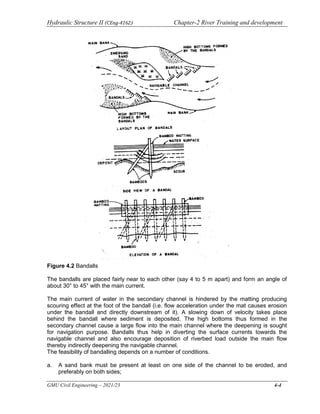 Chapter-2 River Training Works.pd hydraulic structure | PDF
