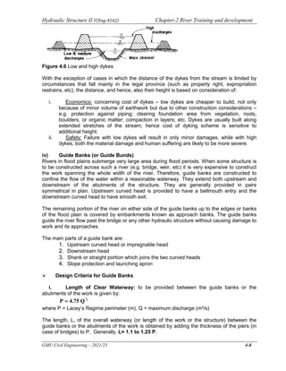 Chapter-2 River Training Works.pd hydraulic structure | PDF