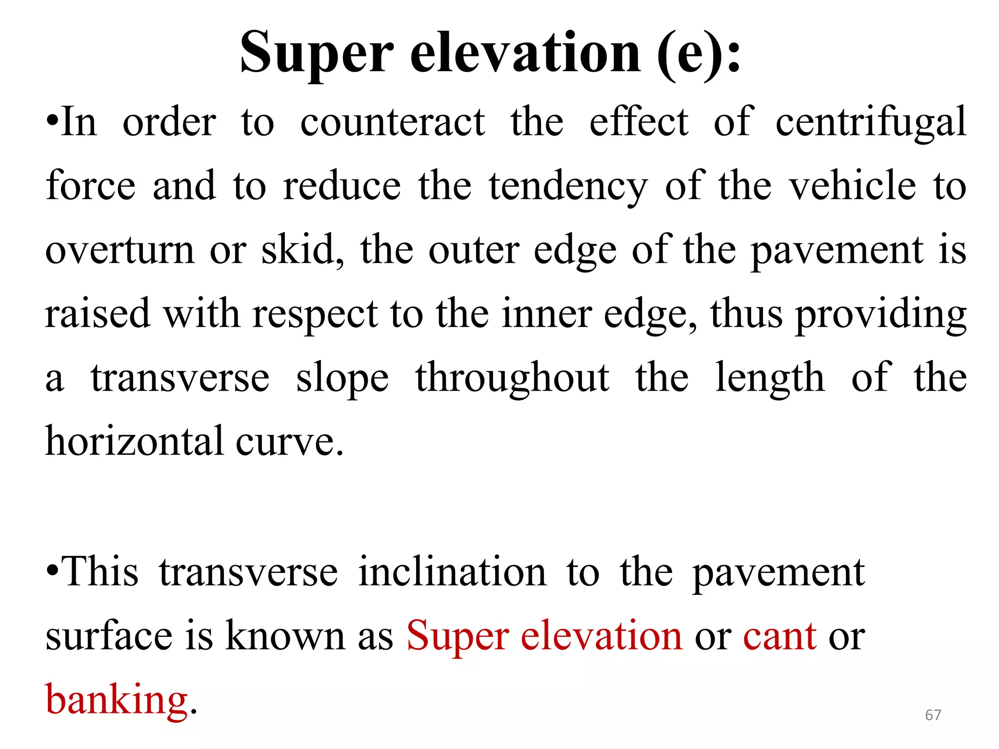 Chapter 2 Road geometrics | PPTX