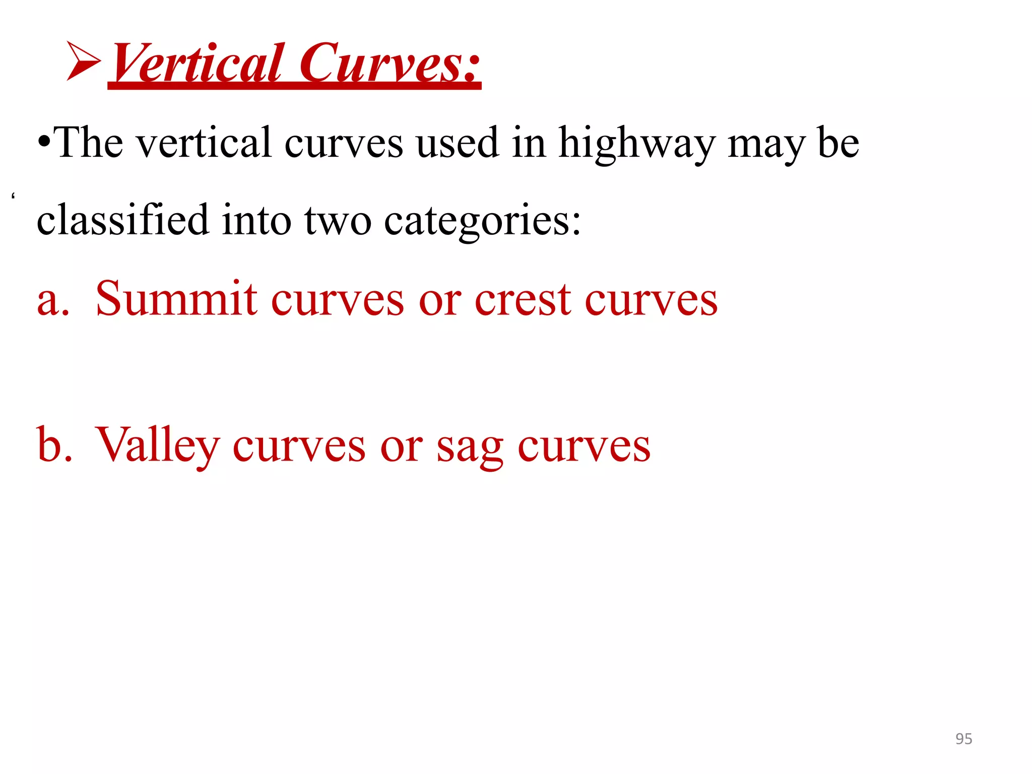 Chapter 2 Road geometrics | PPTX