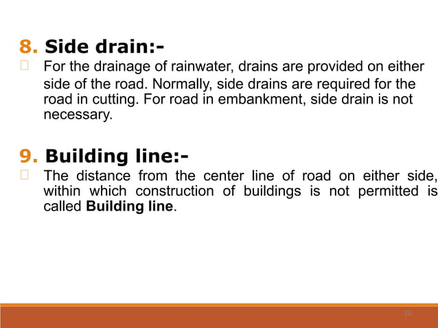 Chapter 2 Road geometrics | PPTX