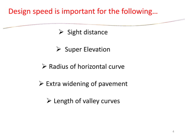 Chapter 2 Road geometrics | PPTX