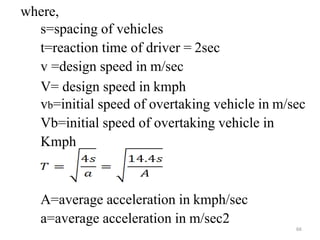 Chapter 2 Road geometrics | PPTX