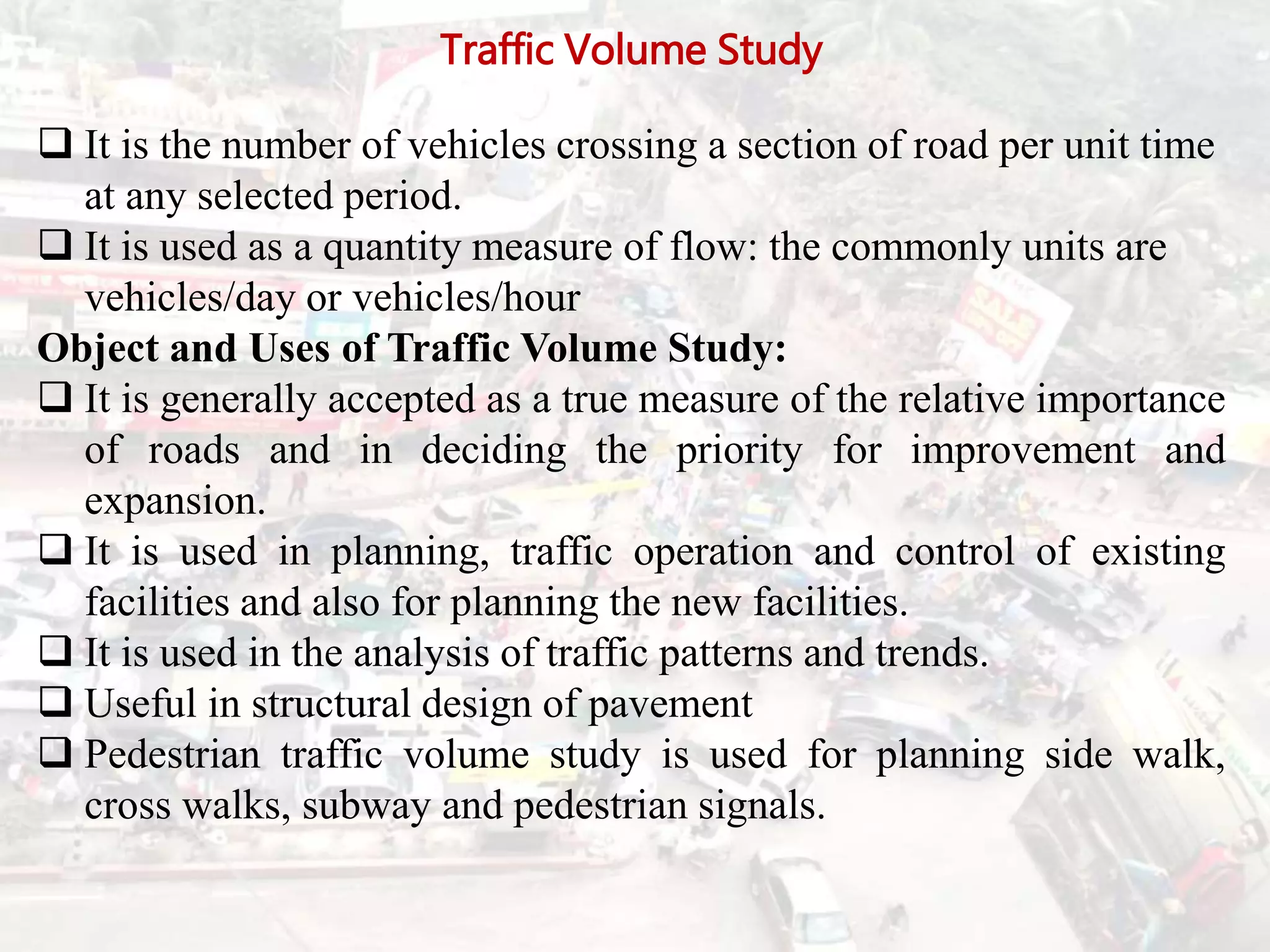 Chapter 2 traffic studies | PPTX