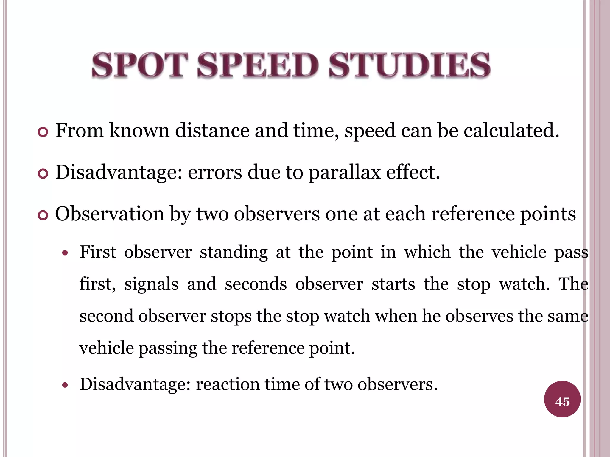 Chapter 2 traffic studies | PPTX