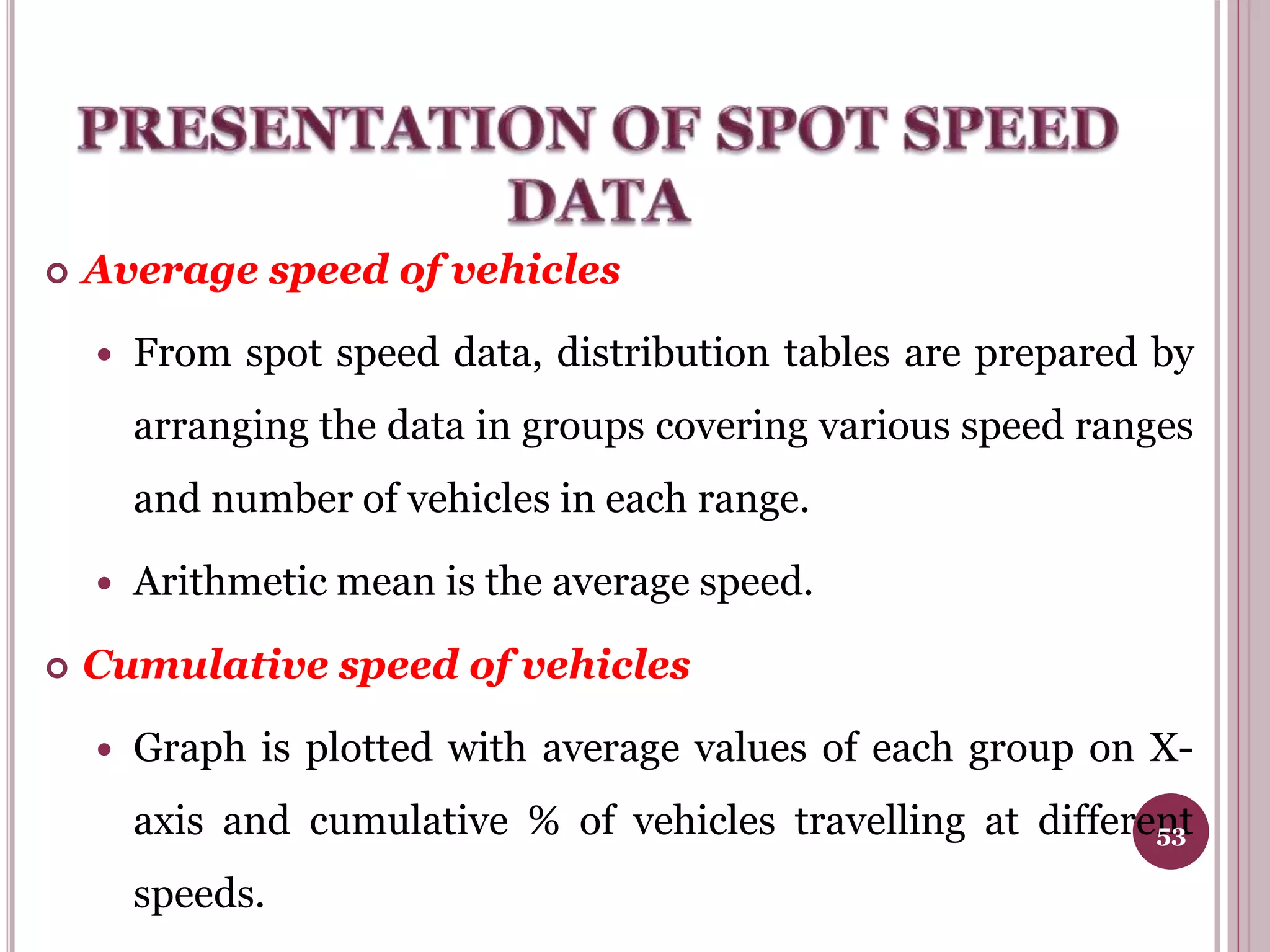 Chapter 2 traffic studies | PPTX