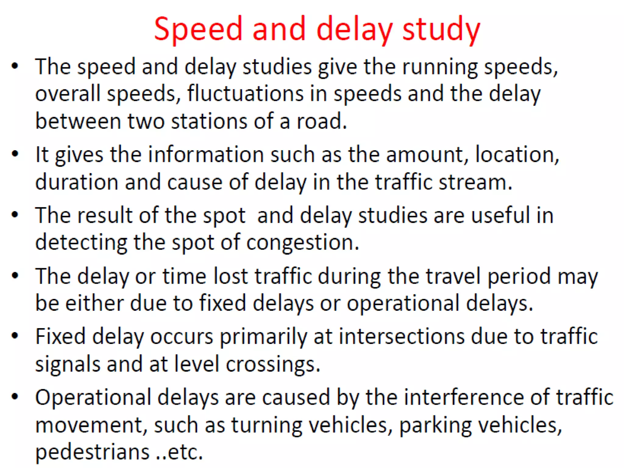 Chapter 2 traffic studies | PPTX