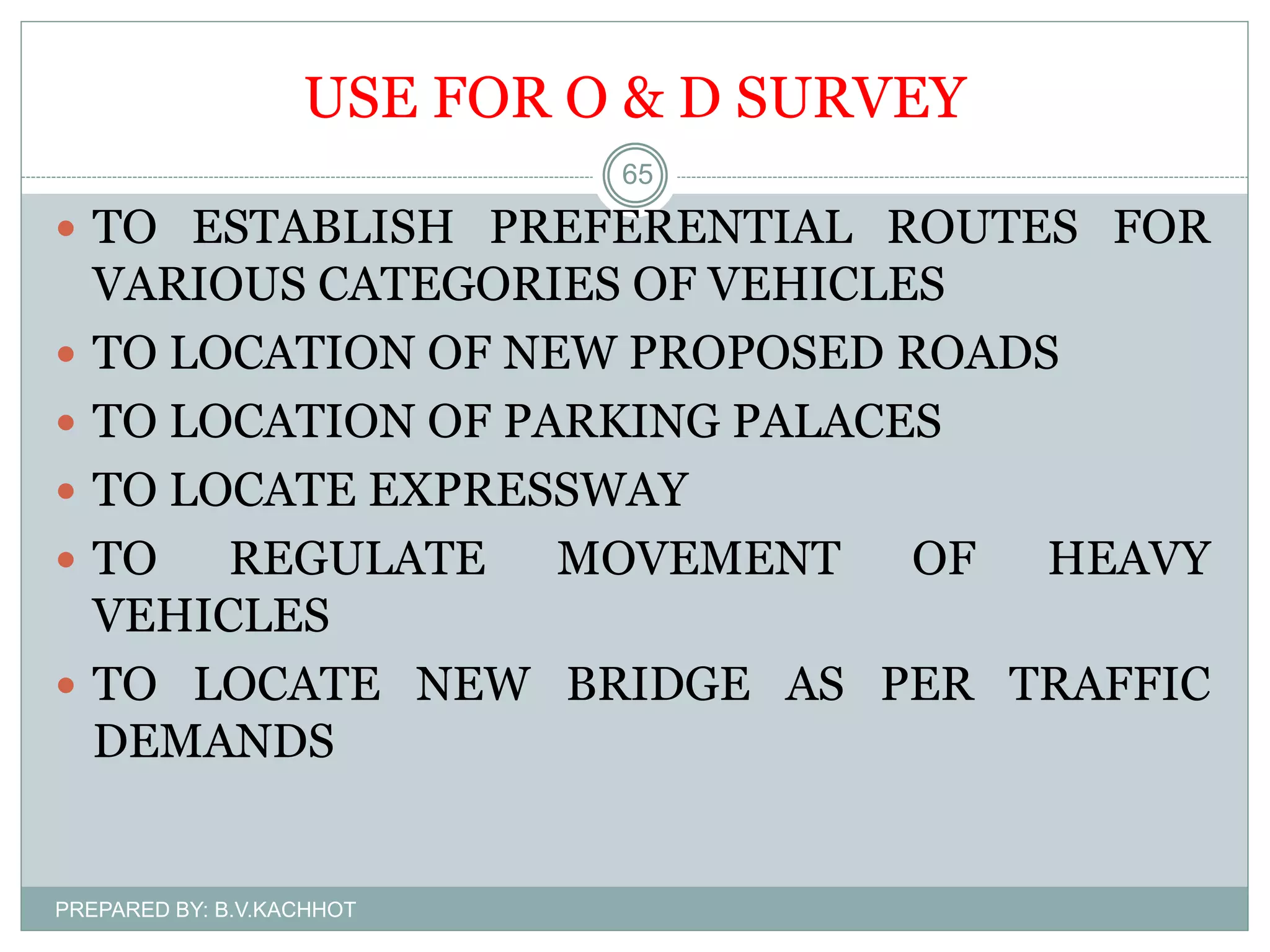 Chapter 2 traffic studies | PPTX