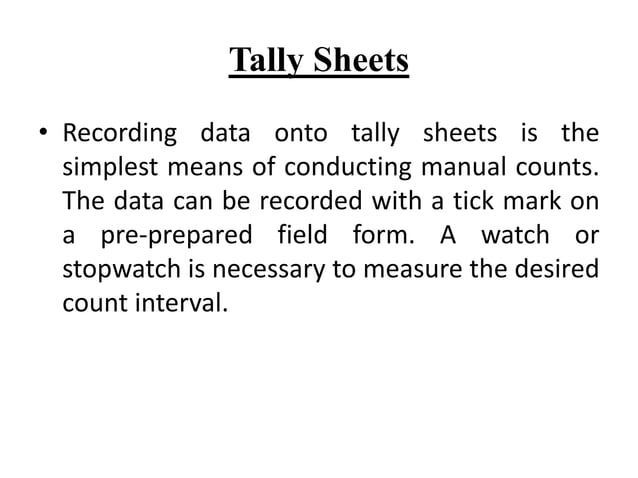 Chapter 2 traffic studies | PPTX