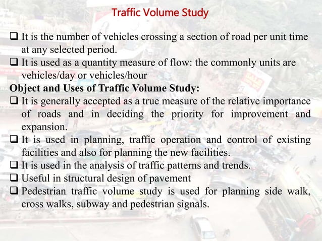 Chapter 2 traffic studies | PPTX
