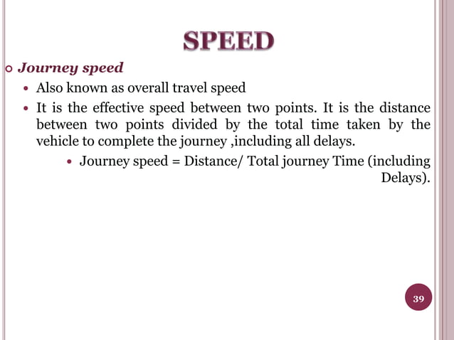 Chapter 2 traffic studies | PPTX
