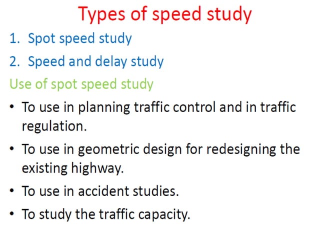 Chapter 2 traffic studies | PPTX
