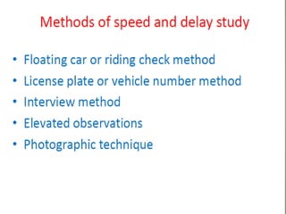 Chapter 2 traffic studies | PPTX
