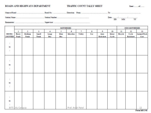 Chapter 2 traffic studies