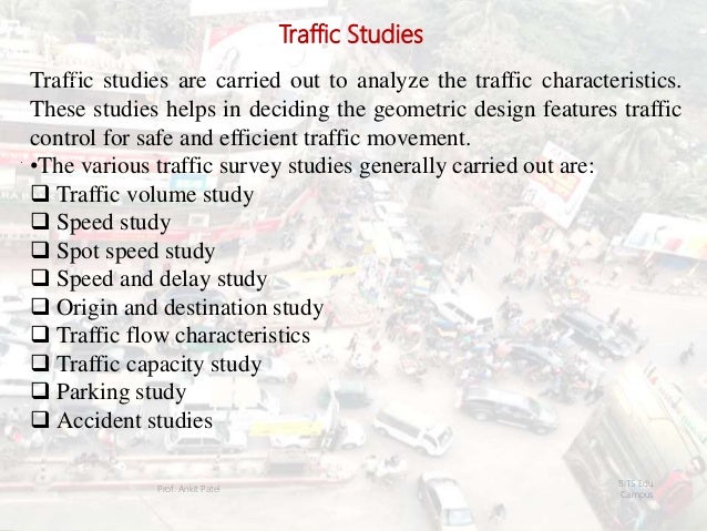 Chapter 2 traffic studies
