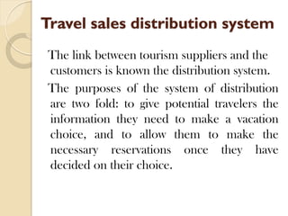 Types of Tour Operations (Travel Agency & Tour Operations) | PDF