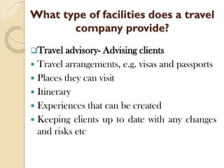 Types of Tour Operations (Travel Agency & Tour Operations) | PDF