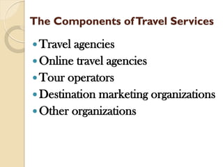 Types of Tour Operations (Travel Agency & Tour Operations) | PDF