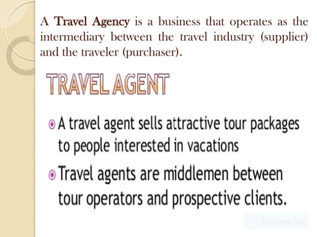 Types of Tour Operations (Travel Agency & Tour Operations) | PDF