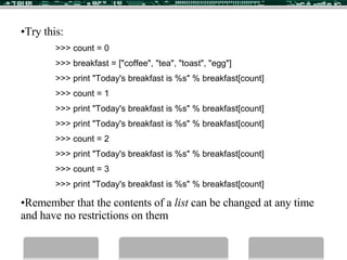 Python Programming - Chapter 3 | PPT