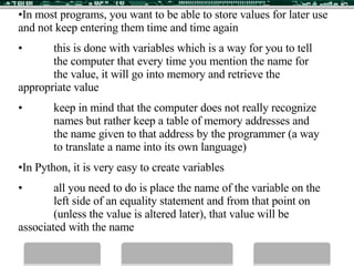 Python Programming - Chapter 3 | PPT