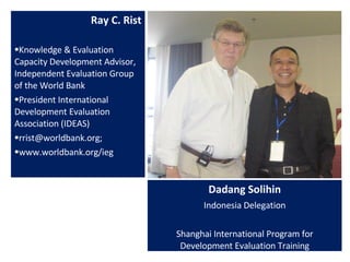 Building a Results-Based Monitoring and Evaluation System ...