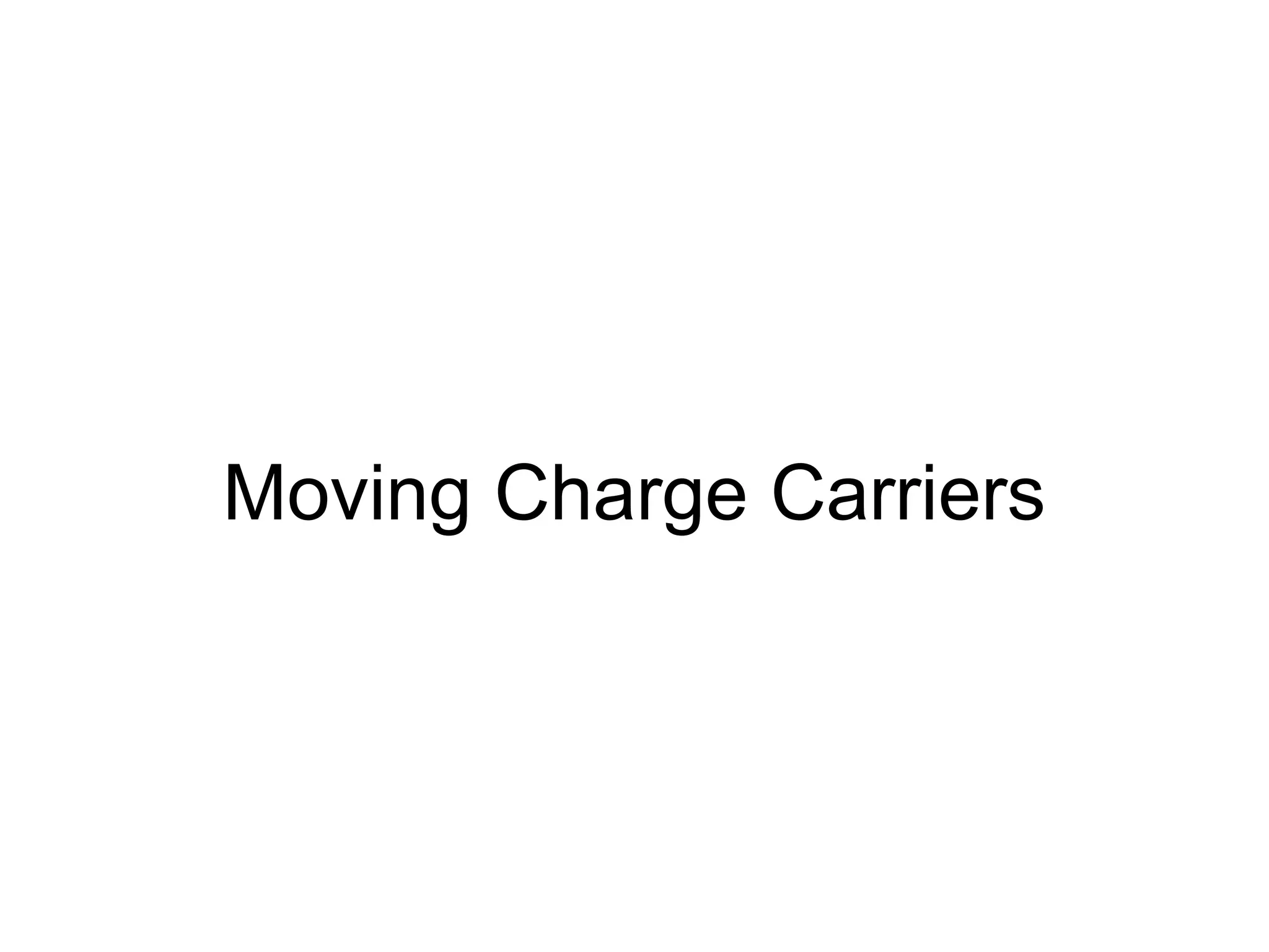 Electronics 1 : Chapter # 03 : Moving charge carriers | PDF