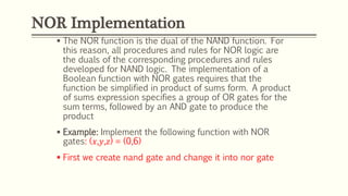 Chapter 3: Simplification of Boolean Function | PPTX