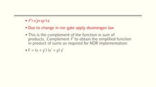 Chapter 3: Simplification of Boolean Function | PPTX