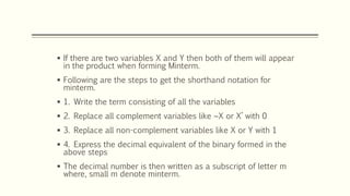 Chapter 3: Simplification of Boolean Function | PPTX