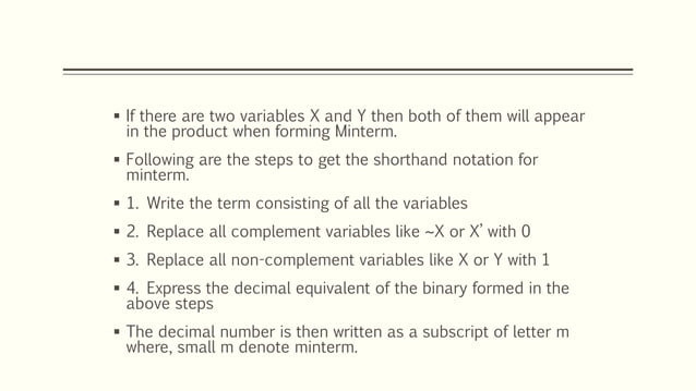 Chapter 3: Simplification of Boolean Function | PPTX