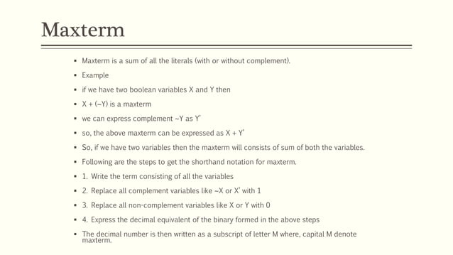 Chapter 3: Simplification of Boolean Function | PPTX