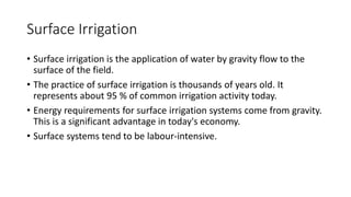 Methods of Irrigation | PPTX