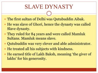 Delhi Sultans | PPTX
