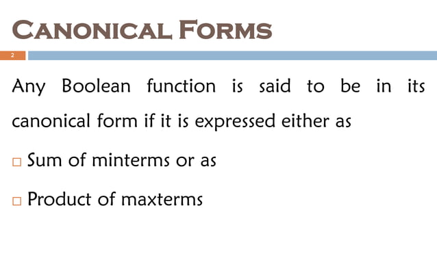 Simplification Of Boolean Function Ppt 4882