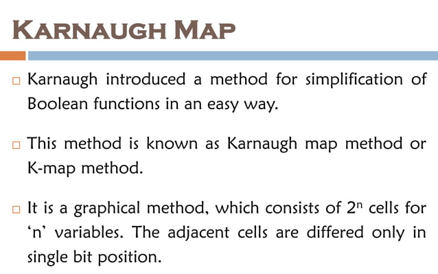 Simplification of Boolean Function | PPT