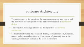 Architecture Design in Software Engineering | PDF