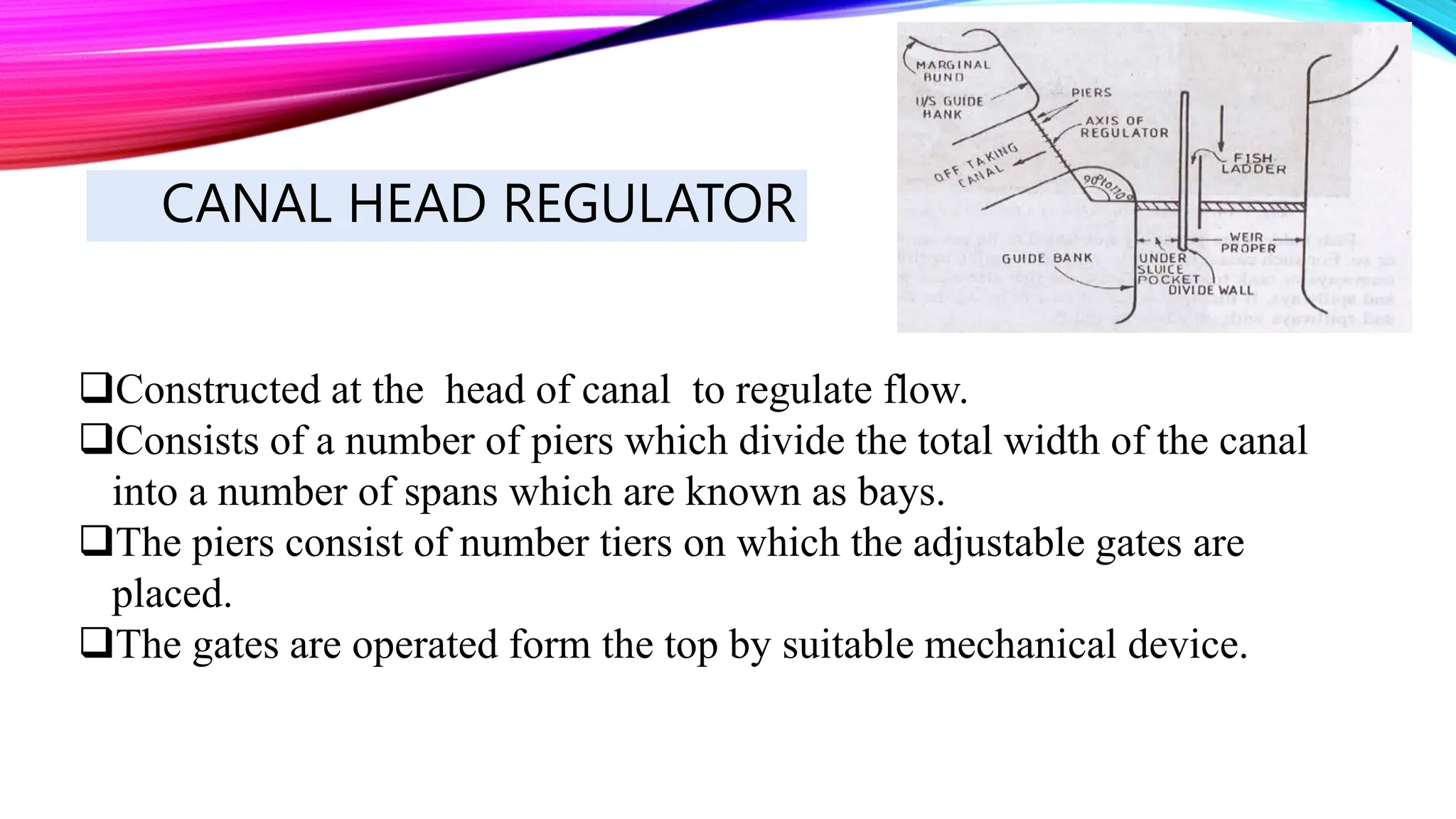 chapter-3.pptx: CHANNEL HEADWORKS AND CANALS | PPTX
