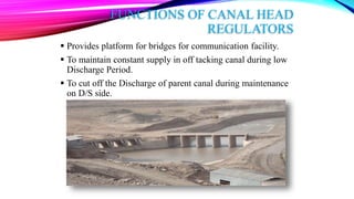chapter-3.pptx: CHANNEL HEADWORKS AND CANALS | PPTX