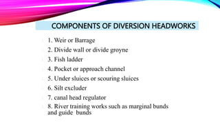 chapter-3.pptx: CHANNEL HEADWORKS AND CANALS | PPTX