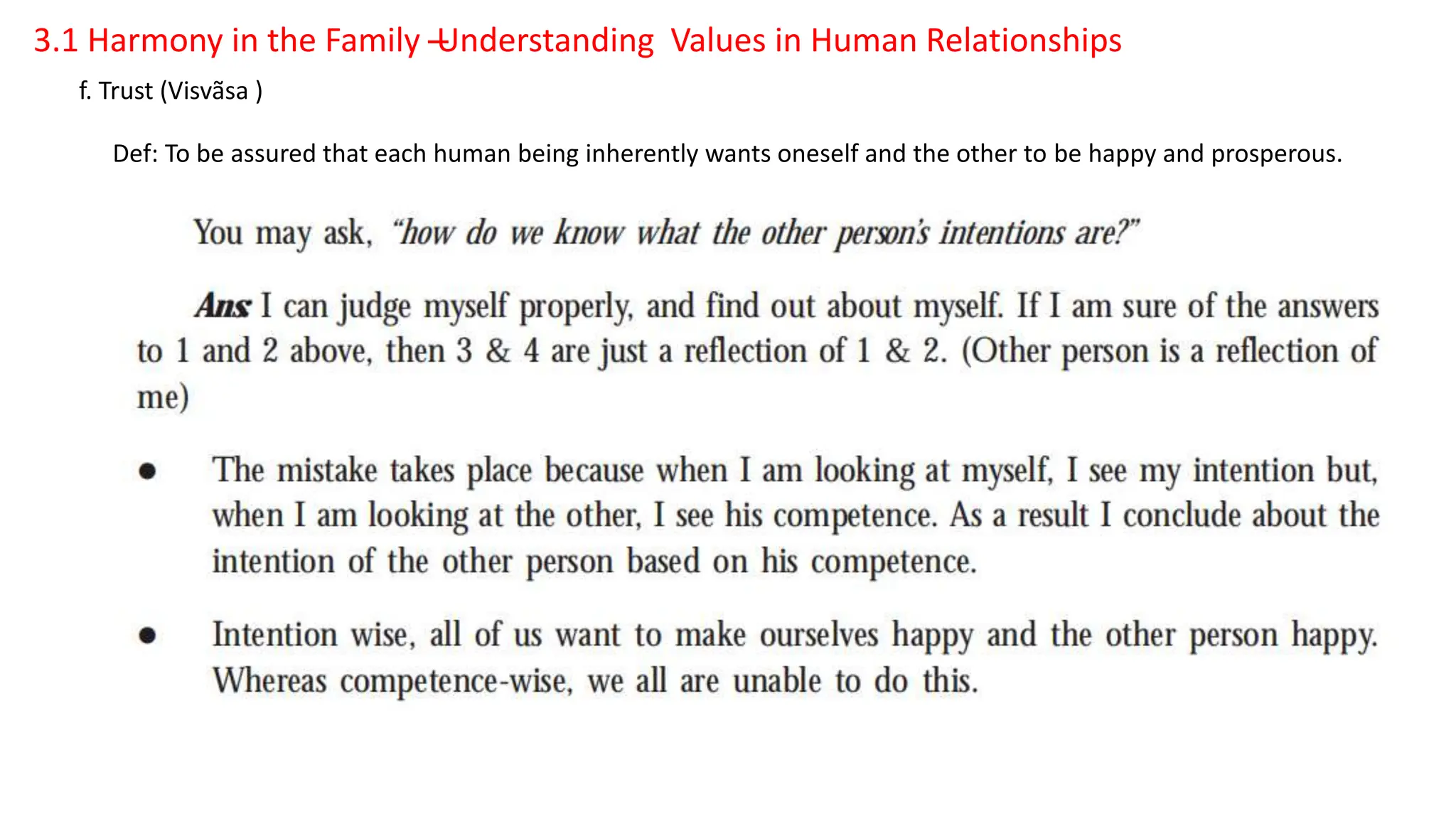 UNIVERSAL HUMAN VALUES - Harmony in the Family and Society | PPTX
