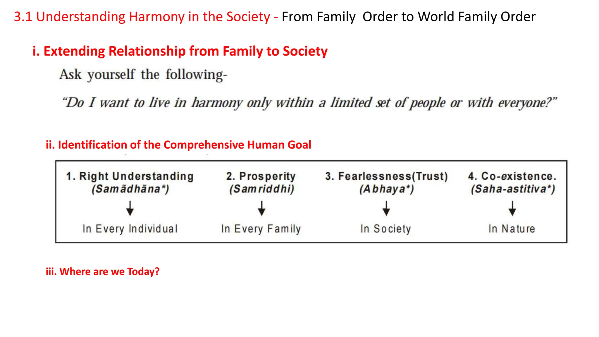 UNIVERSAL HUMAN VALUES - Harmony in the Family and Society | PPTX