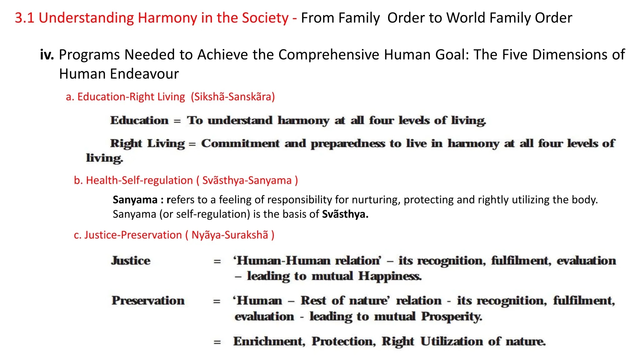 UNIVERSAL HUMAN VALUES - Harmony in the Family and Society | PPTX