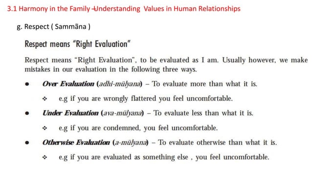 UNIVERSAL HUMAN VALUES - Harmony in the Family and Society | PPTX | Parenting | Family and ...
