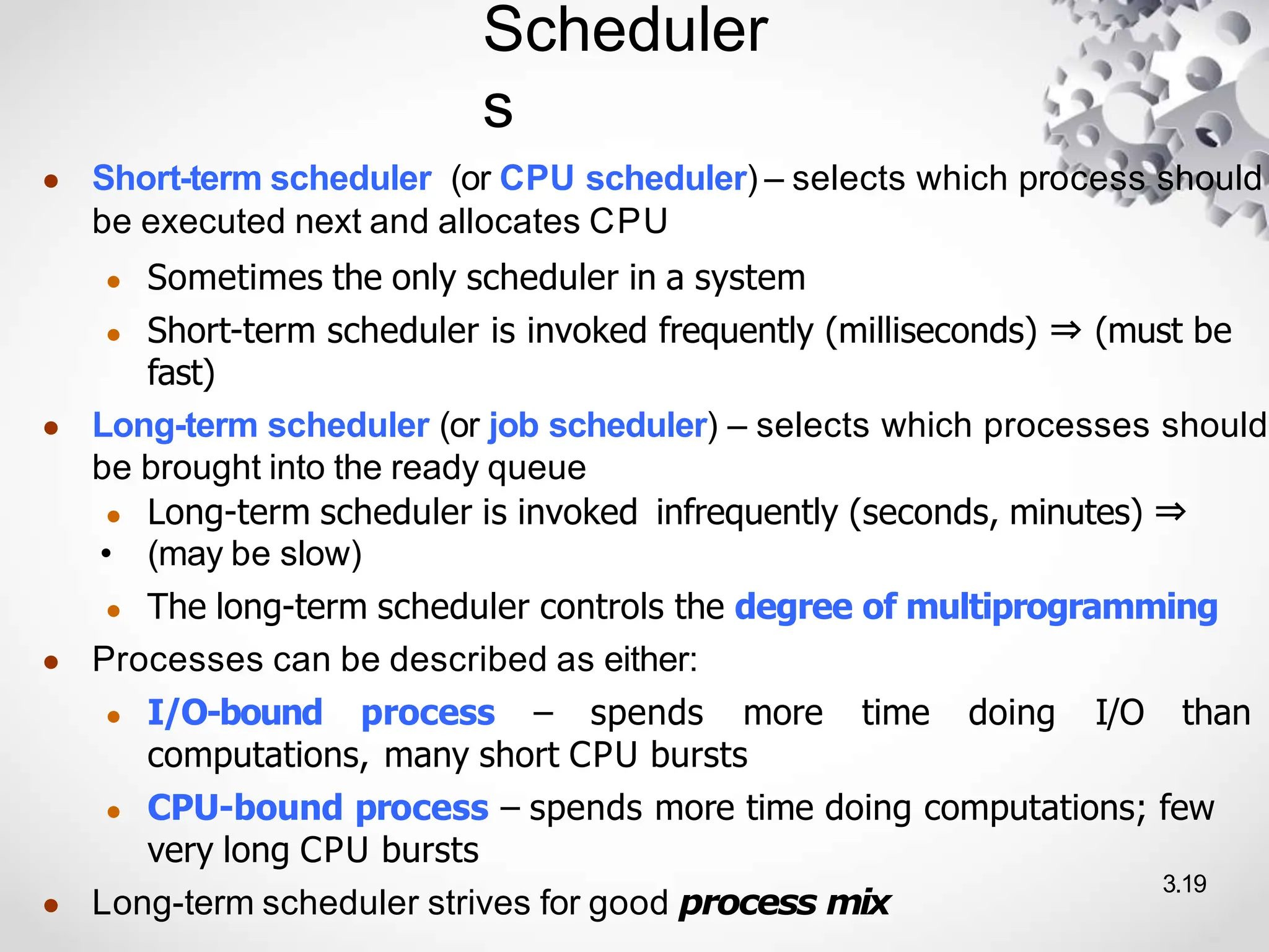Operating Systems - Process Scheduling Management | PPTX