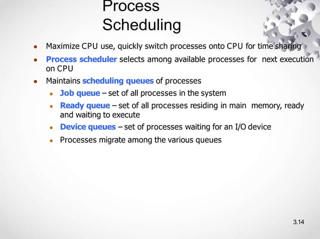 Operating Systems - Process Scheduling Management | PPTX