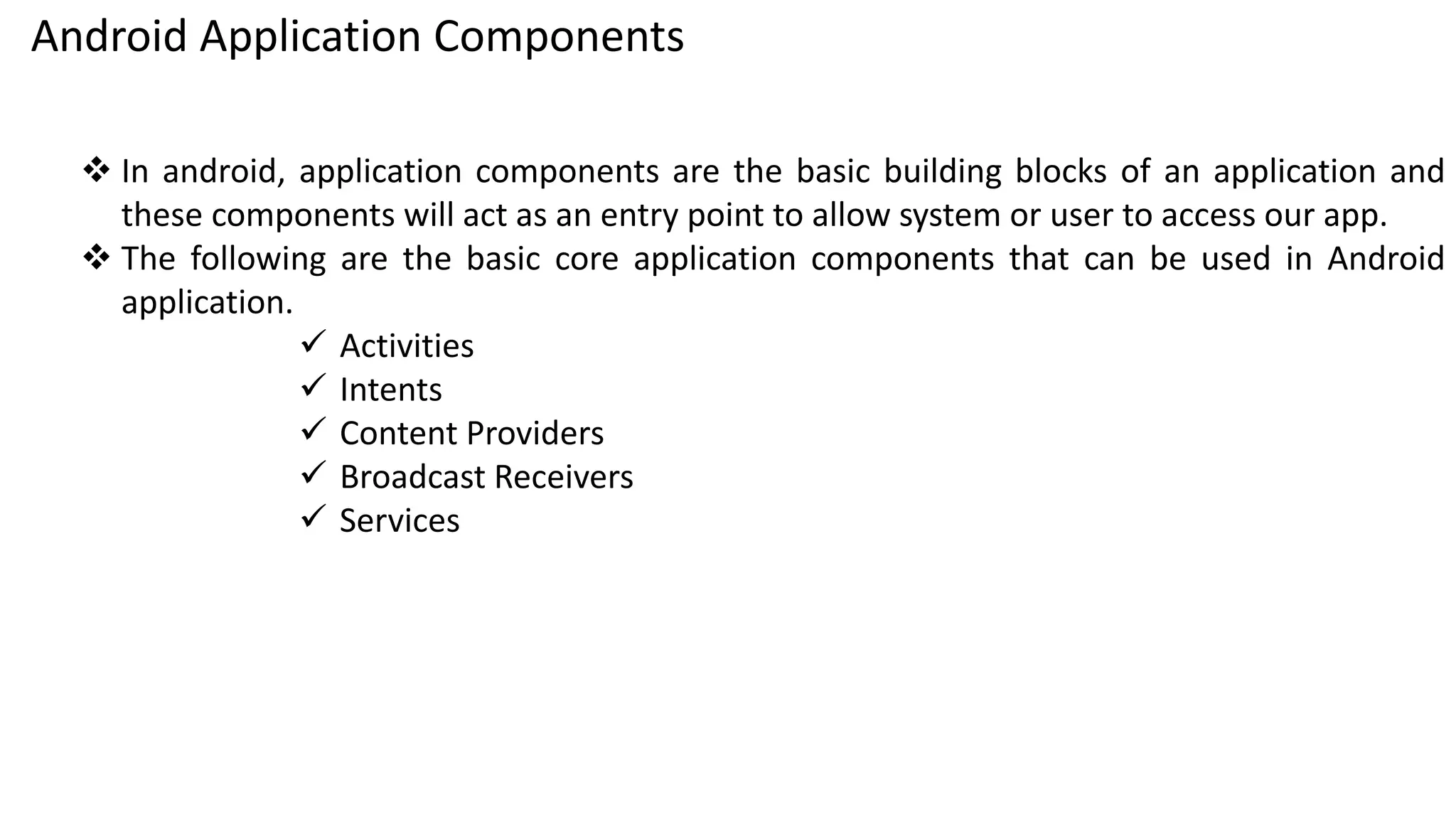Mobile Application Development-Components and Layouts | PPTX