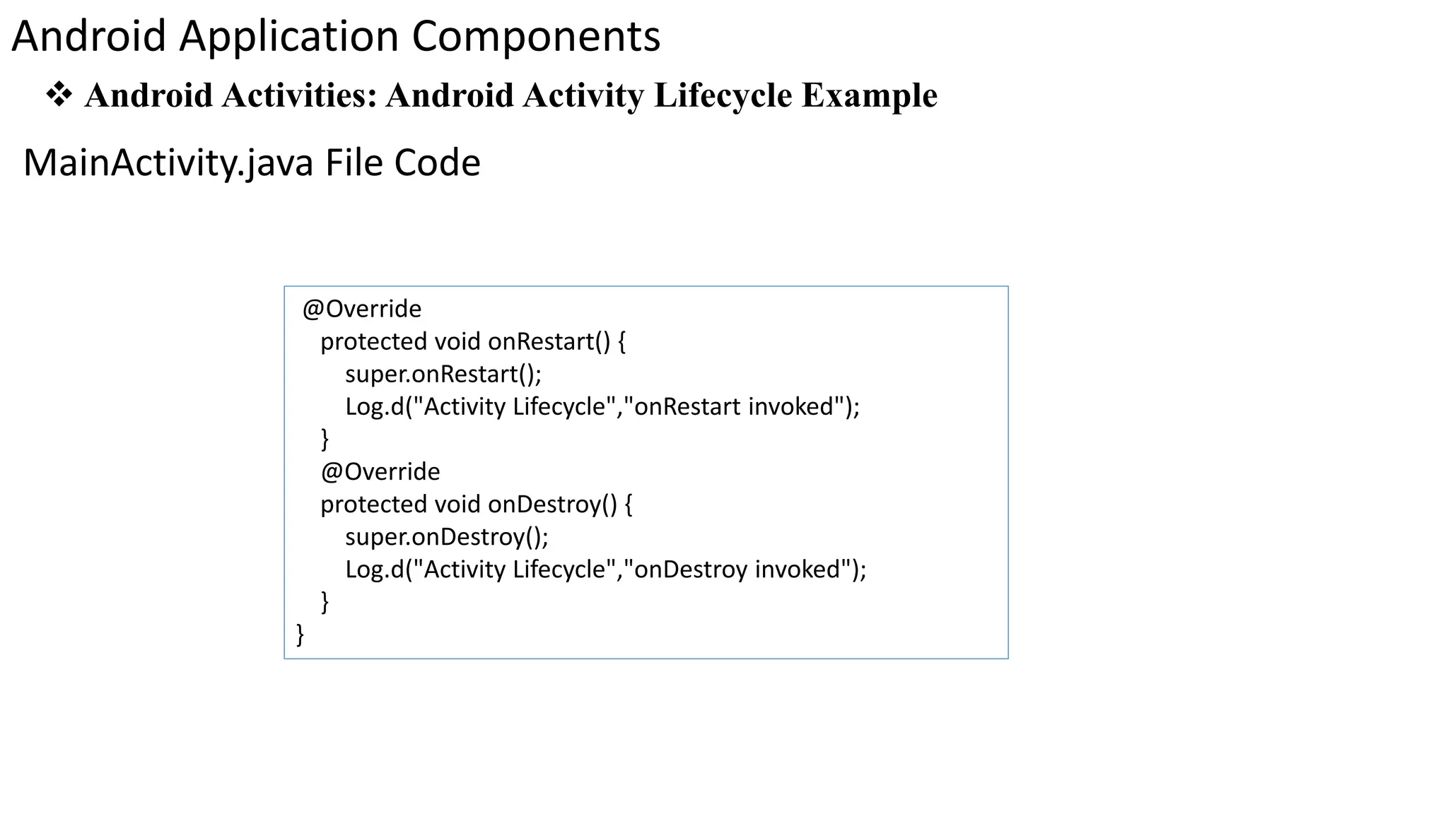 Mobile Application Development-Components and Layouts | PPTX